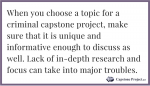 Receive a Brilliant Criminal Justice Capstone & Succeed