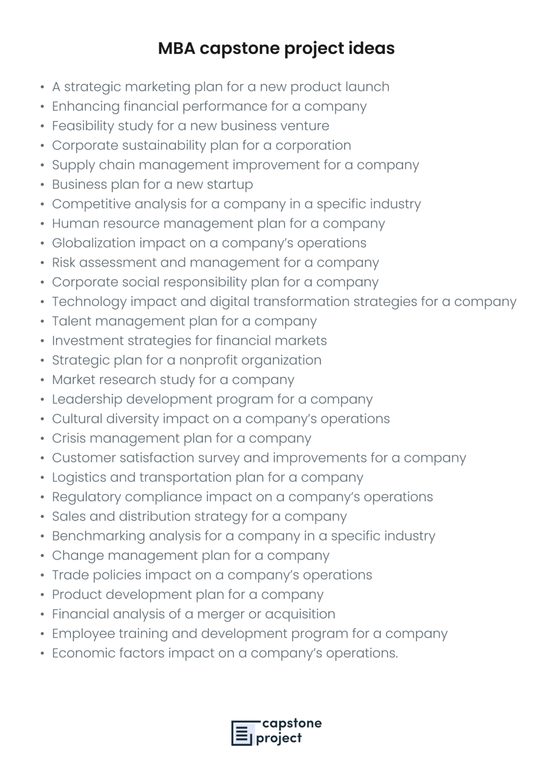 Your Dedicated MBA Capstone Project Writing Service